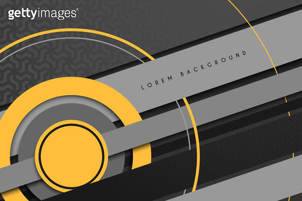 Abstract gray and yellow geometric background 이미지 (1313470880) - 게티이미지뱅크