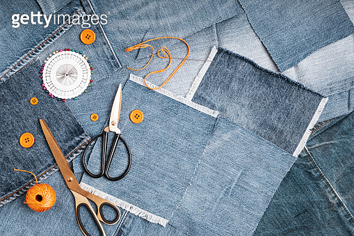 Old jeans upcycling idea. Crafting with denim, recycling old clothers ...