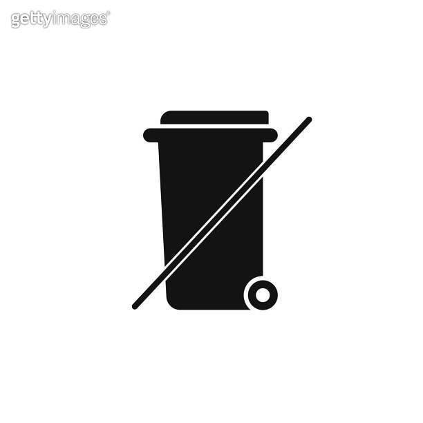 Do not throw in the trash icon. Special disposal sign. (1300447295 ...