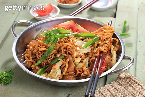 Chinese Style Mie Goreng or Stir Fried Egg Noodles is Traditional ...