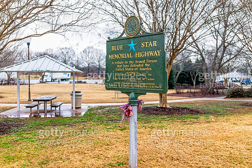 Sign at Georgia Welcome Center from SC at Visitor Center rest area in ...