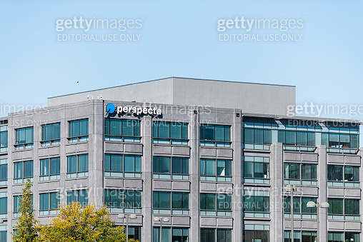 Perspecta company headquarters building sign in Northern Virginia with ...