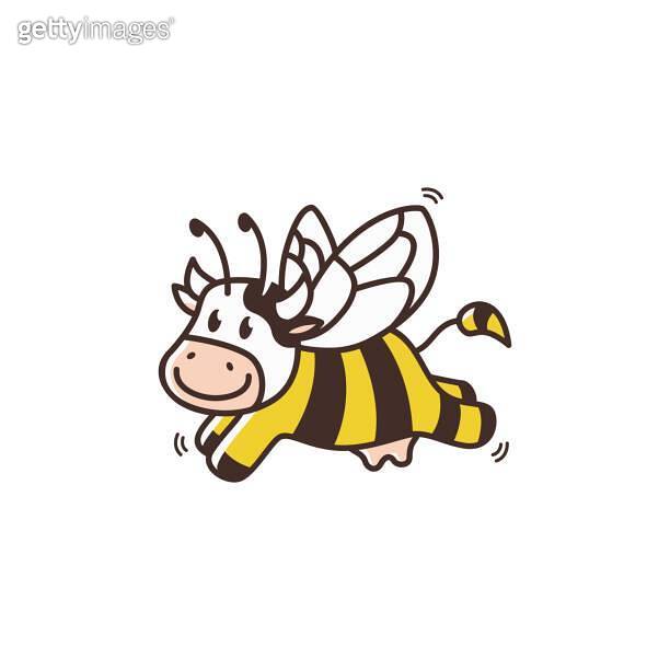 cow bee vector icon illustration 이미지 (1322803322) - 게티이미지뱅크