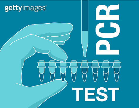 PCR testing poster with sample and hand (1312606465) 일러스트, 무료 일러스트 - 게티 ...