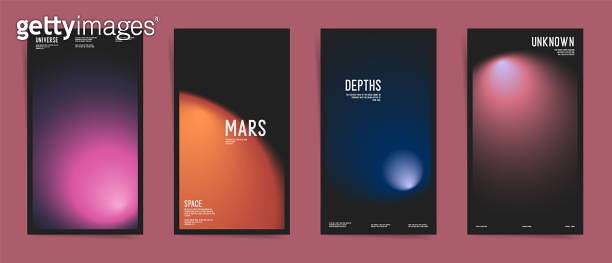 Colorful gradient story template for social media post. Vector story ...