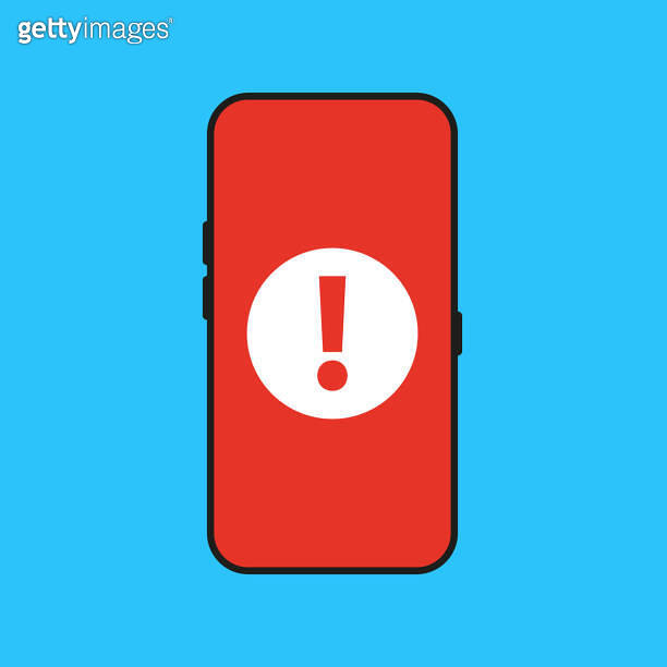 Error Screen Notification Flat Design Vector Illustration 이미지
