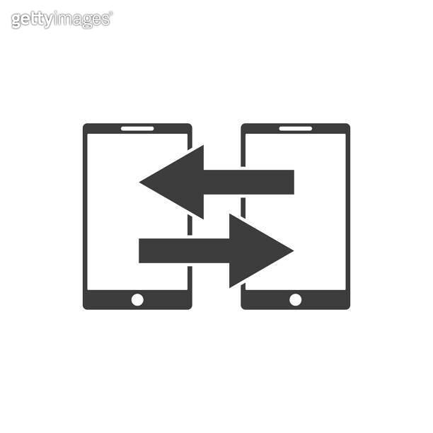 Smartphone Synchronization icon. Vector Illustration 이미지 (1334467405 ...