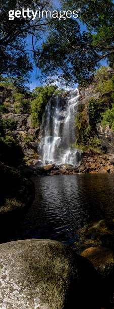 Trevethan Falls is a remote idylicfreswater waterfall with a rock pool ...