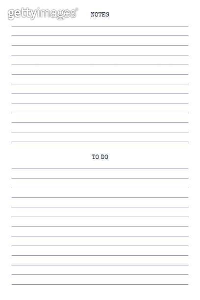 to do list notes personal planner diary template with type written font ...