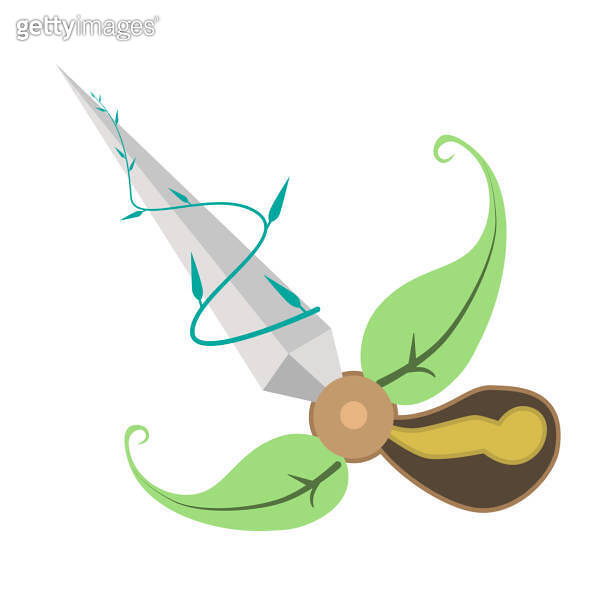 The sword with the handle is a leaf. Fantasy nature weapons for mobile ...