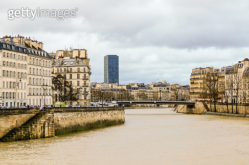 Senna river, Photo image a Beautiful panoramic view of Paris ...