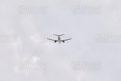 Blue Bird Cargo Airline Boeing 737 viewed from a low angle (1344231354 ...
