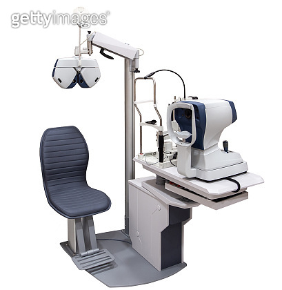 Optical equipment for testing vision. Professional medical machine ...