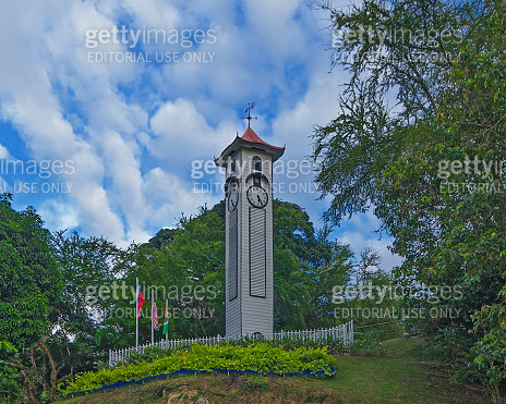 Atkinson Clock Tower in cloudy day. The year of creation 1905 이미지 ...