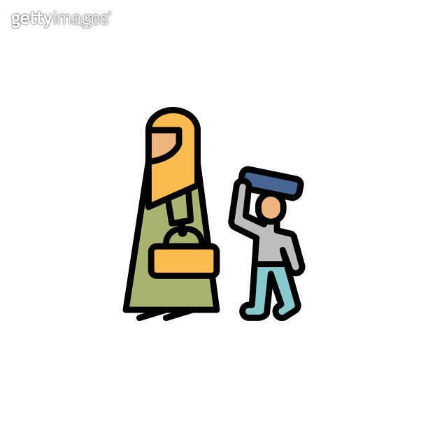 refugee migration outline icon. element of migration illustration icon ...
