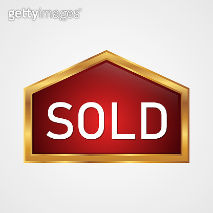 Vector sold sign symbol for element design 이미지 (1299731982) - 게티이미지뱅크