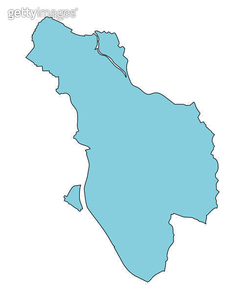 Map of Yasu City, Shiga Prefecture, Japan. 이미지 (1318167567) - 게티이미지뱅크