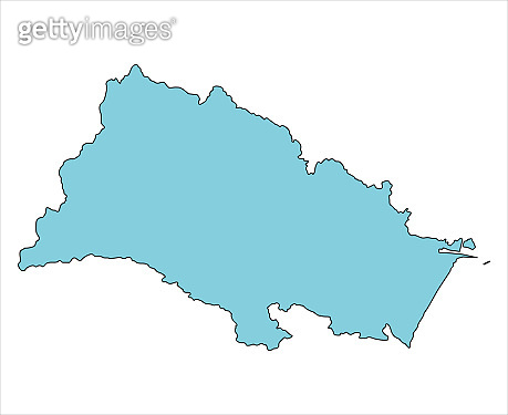 Map of Sendai City, Miyagi Prefecture, Japan. 이미지 (1306892536) - 게티이미지뱅크