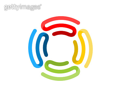 Abstract circular s letter with network connection shape 이미지 ...