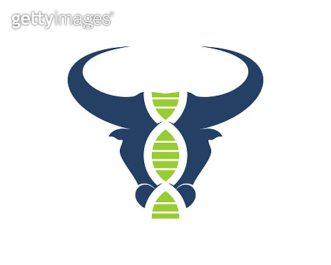 Bull head with DNA helix in the middle (1295920006) 일러스트, 무료 일러스트, 아이콘 ...