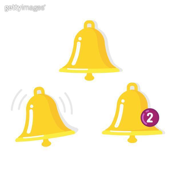 Bell icon sen. Ring, call and notification symbol. Vector (1340209604 ...
