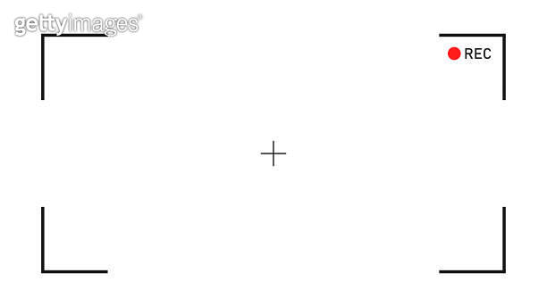 Camera recording interface viewfinder with digital focus and exposure ...