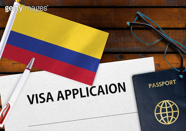 Colombia visa application form 이미지 (1297951044) - 게티이미지뱅크
