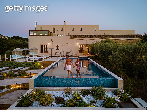 Luxury resort with a view over wine field in Selinunte Sicily Italy ...