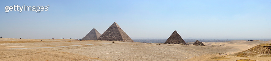 Archaeological complex of Great Egyptian Pyramids is located on the ...
