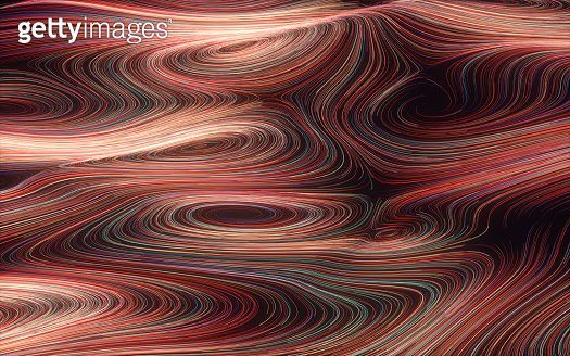 Magic vortex lines, fantasy wave pattern, 3d rendering. (1334981155 ...