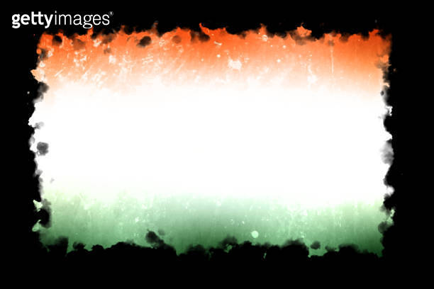 Abstract horizontal framed backgrounds of artistic tricolour spotted ...