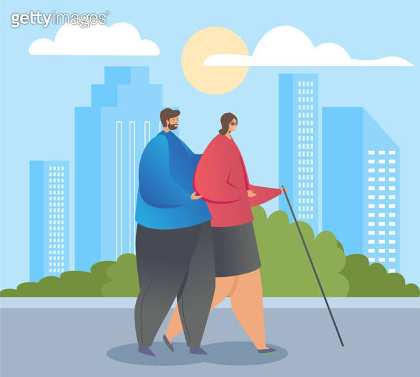 Concept of helping people with visual impairments 이미지 (1327499915) - 게티 ...