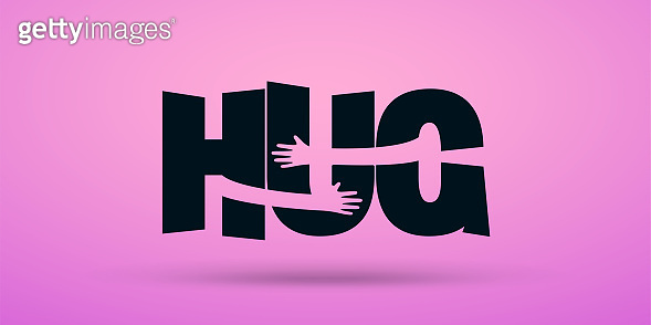 Hands hugs word HUG vector illustration (1309280900) 일러스트, 무료 일러스트, 아이콘 ...