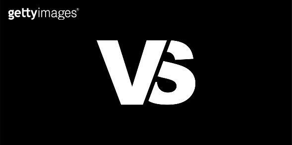Versus sign contrast vector illustration 이미지 (1328622208) - 게티이미지뱅크