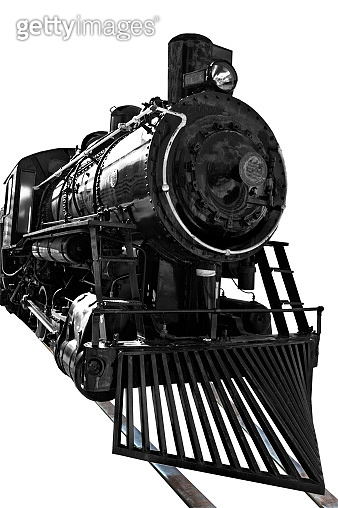 old antique locomotive train cut out 이미지 (1303214866) - 게티이미지뱅크
