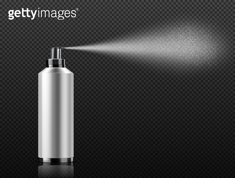 Water spray, cosmetic design, white smoke, dust and dots, spray mist ...