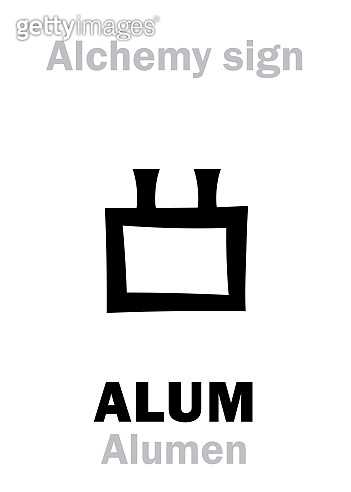 Alchemy Alphabet: ALUM (Alumen), also: Vitriol of Argile (vitriol of ...