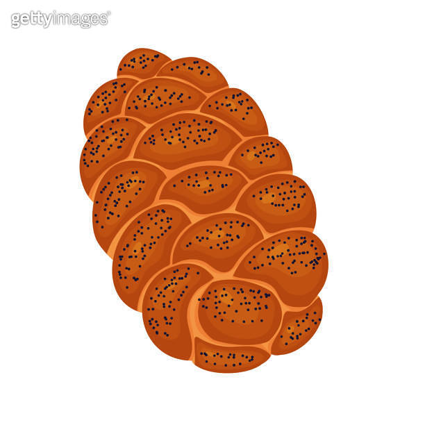 Challah with sesame seeds is the national Jewish food. White bread ...