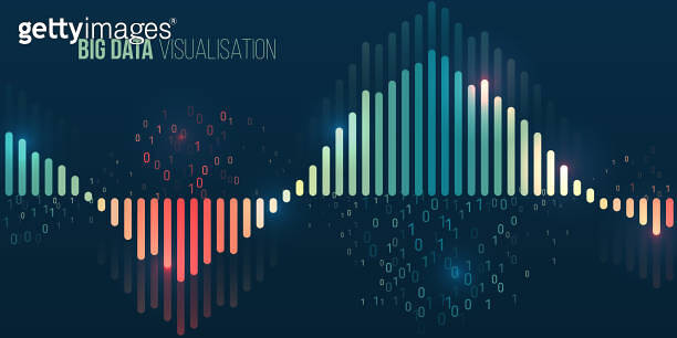 Data Algorithms, machine learning. Array visual concept. Big data ...