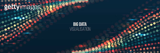 Big data visualization algorithms. Computer technology sorting data ...