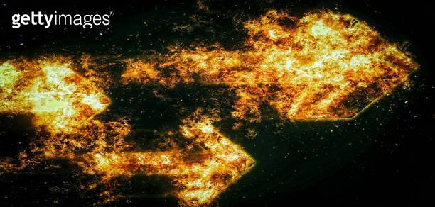 Illustration of multiple fire arrows moving horizontally (1356381919 ...