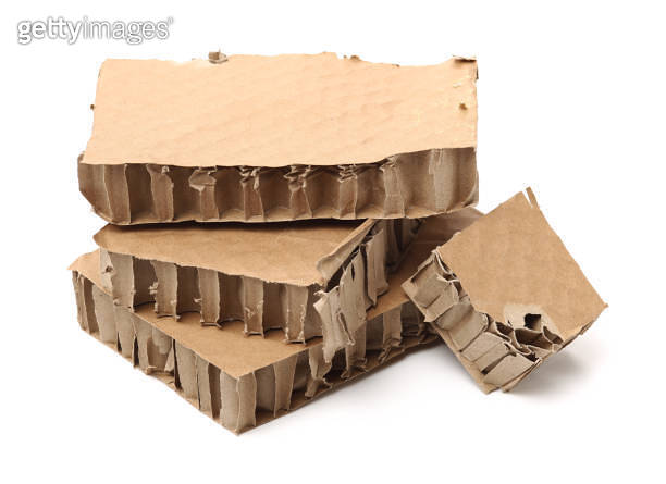 Waste cardboard bundle for recycling 이미지 (1316013090) - 게티이미지뱅크