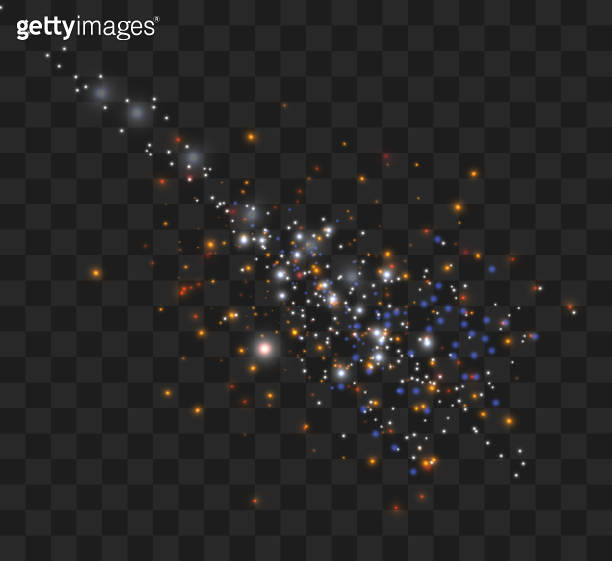 Realistic Bright Light Effect Sparkling Star Transparent Background Light Sun Vector 이미지 ...