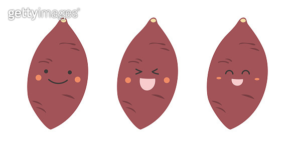 Sweet potato face character 이미지 (1353580384) - 게티이미지뱅크
