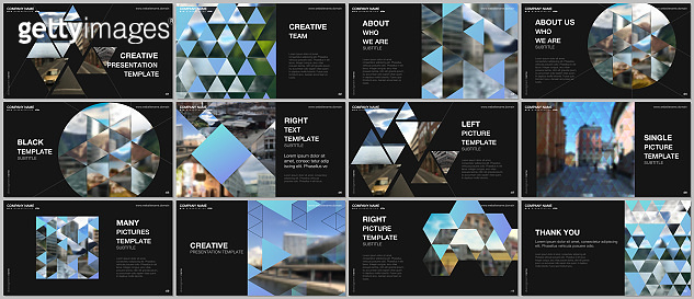 Presentation design vector templates, multipurpose template with ...