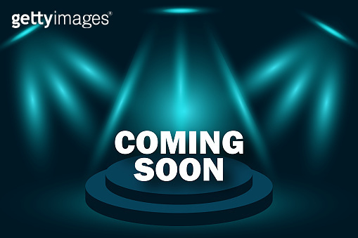 Light effect. Realistic coming soon for banner design. Banner sale ...