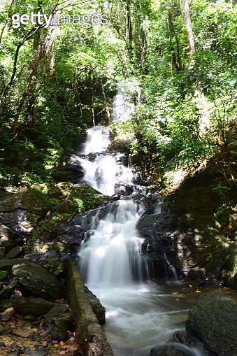 Mae Yai Waterfall is in Khao Sok National Park, Thailand. 이미지 ...