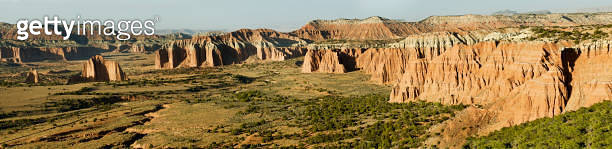 The Monoliths in Upper Cathedral Valley of Capitol Reef National Park ...