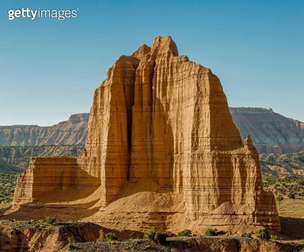 The Monoliths in Upper Cathedral Valley of Capitol Reef National Park ...