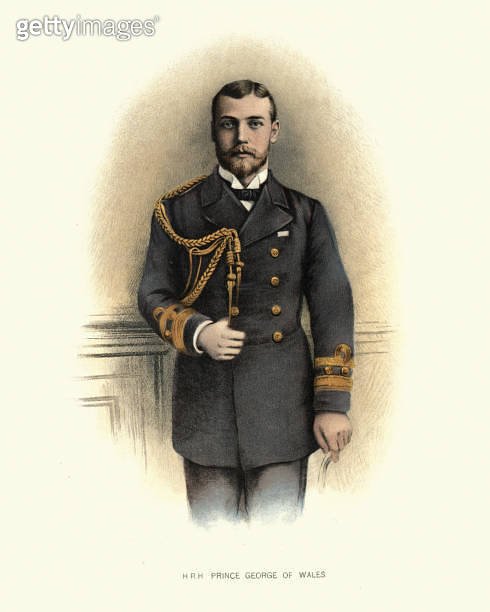 Prince George of Wales, in Royal Navy uniform, later King George V ...